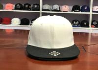 China Unisex Wool Acrylic Snapback Flat Brim Cap Adjustable Plastic Back Closure for sale