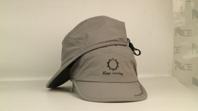 China Quick Dry Soft Grey Sports Dad Hats Plastic Buckle for sale