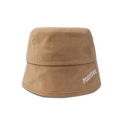 China Custom Embroidery Logo Cotton Fisherman Bucket Hat for Adults 58-60cm for sale