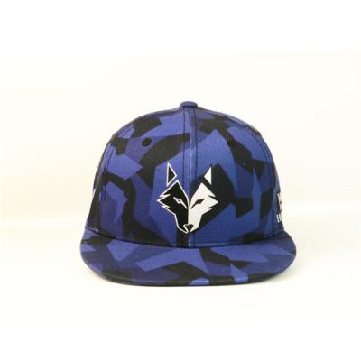 China Custom Flat Brim Snapback Hats 58-60cm Cotton Embroidery Animal Silk Print Cap Unisex for sale