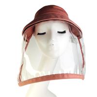 China Anti-Spit Protective Detachable Fisherman Bucket Hat for Adults 56-60cm Cotton Custom Logo for sale
