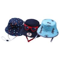 China Custom Cotton Baby Bucket Hat with UPF 50+ Sun Protection - 48cm to 62cm Sizes Available for sale