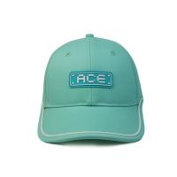 China Rubber patch Logo 100%  cotton Custom 6 Panel Baseball Hat Sports Running Cap For Cycling for sale