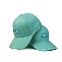 China Design Your Own 6 Panel  baseball Hat Custom 3D rubber patch Cotton Baseball Cap for Women for sale