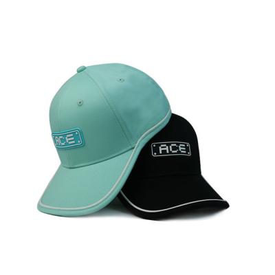 China Design Your Own 6 Panel  baseball Hat Custom 3D rubber patch Cotton Baseball Cap for Women for sale