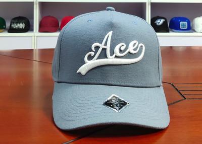 China ACE Men Women Outdoors Cool Creative Flat 2/3D Embroidery Logo Custom Solid Color Baseball Cap for sale