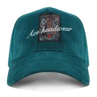China ACE 5 Panel Corduroy Baseball Cap with Metal Buckle - 58cm Size, Custom Sublimation Patch & Logo Options for sale