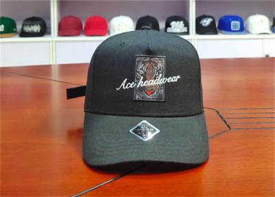 China ACE Unisex Custom Embroidery Logo Baseball Cap 58cm Cotton Metal Buckle Closure for sale