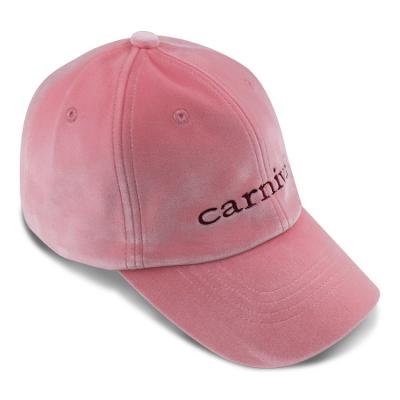 China Polyester Peach Skin 6 Panel Baseball Cap Self Strap 58cm Custom Logo for sale