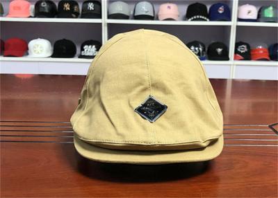 China Custom Adjustable Dad Hat 58cm Unisex Flat Brim Ivy Cap with Metal Buckle Closure for sale