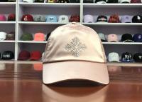 China Custom Satin Baseball Cap 58cm Adjustable Rhinestone Embroidery Unisex Curve Hat for sale