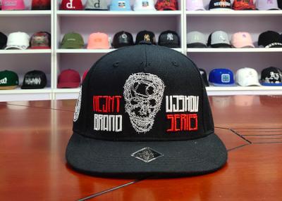 China Custom 3D Embroidery Snapback Cap Unisex Adult Size 50-59cm Cotton Acrylic Polyester for sale