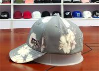 China ACE BSCI Flower Pattern with Metal Deboss Logo Patch Sublimation Metal Back Closure Custom Baseball Cap for sale