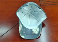 China ACE BSCI Flower Pattern with Metal Deboss Logo Patch Sublimation Metal Back Closure Custom Baseball Cap for sale