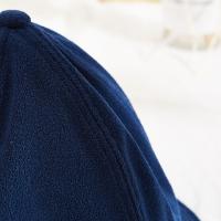 China Navy Blue Custom Logo Winter Bucket Hat 56-58cm Thick Warm Cotton for sale