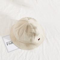 China Custom Logo Terry Corduroy Fisherman Bucket Hat 56-58cm Winter Cotton for sale