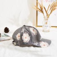 China Constructed 54cm Embroidered Baseball Caps Flower Printing for sale