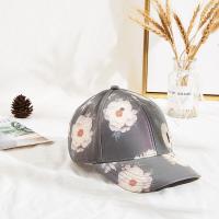China Constructed 54cm Embroidered Baseball Caps Flower Printing for sale
