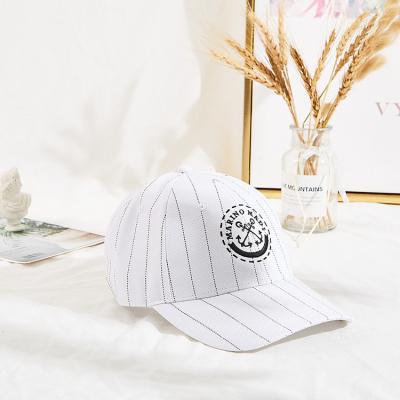 China Custom Logo 6 Panel Baseball Cap 100% Cotton Twill 58cm Adjustable Back Closure for sale