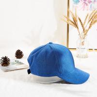 China Custom Blue 58cm 6 Panel Baseball Caps Velcro Back Closure for sale