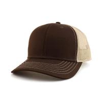 China Custom Cotton Twill 6 Panel Blank Trucker Cap Plastic Buckle for sale
