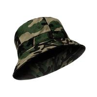 China Custom Camouflage Bucket Hat for Field Exploration 58cm Cotton Twill for sale