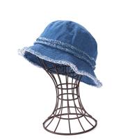 China Custom Denim Fisherman Bucket Hat 58cm for Coastal Beach OEM for sale