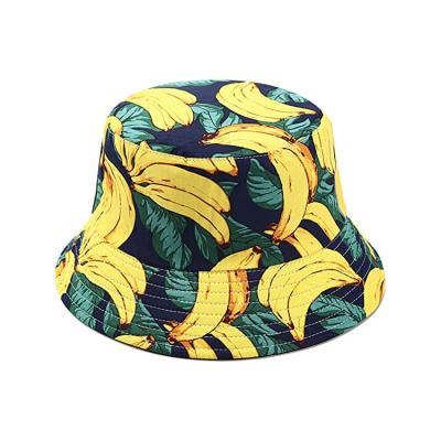 China Round Brim 58cm Fisherman Bucket Hats for Young People Cotton Custom for sale