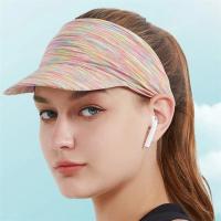 China Pre-Curved 56cm Summer Sun Visor Cap with Customizable Brim and Logo Options for Optimal Shading Protection for sale