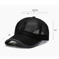 China Custom Breathable Black Trucker Hats for Adults 58cm Mesh Back Hot Weather Caps for sale