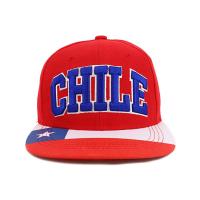 China Custom 3D Embroidery Red Flat Brim Snapback Hat 58cm with Multiple Logo Options and 300pcs MOQ for sale