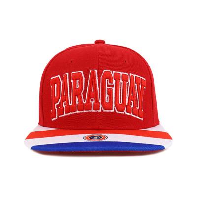 China Custom 100% Cotton Snapback Hat with 3D Embroidery - Adjustable 58cm Size and Flat Brim Design for sale