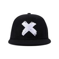 China Custom Six Panel 8cm Long Flat Brim Snapback Hat with Metal Buckle 58cm for sale