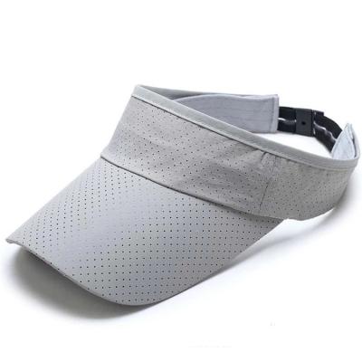 China AZO Free Structured 3 Panel 100% Cotton Sun Visor Cap with UPF 50+ Protection and 22-23.6