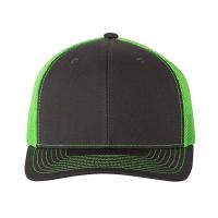 China Green 6-Panel Trucker Mesh Cap 58cm Size with Custom Logo Options for Sports and Promotional Use for sale