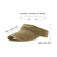 China Custom Blank Sun Visor Cap 56-59cm with Multiple Logo Options for Golf & Outdoor Protection for sale