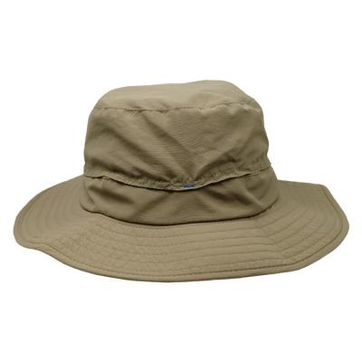 China 58cm Windproof Fisherman Bucket Hat Outdoor Sun Cap for sale