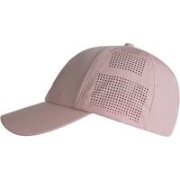 China Custom 6 Panel Structured Curve Brim Baseball Cap 100% Polyester Laser Cut Hole Perforated Sport Hat for sale