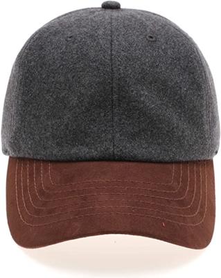 China 100% Wool Trucker Baseball Cap Six Panel Blank Custom Size 58-62cm for sale