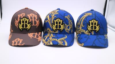 China Customized Sublimation Green Printed Baseball Caps Embroidery Logo for sale
