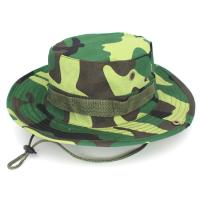 China Custom Camouflage Mesh Bucket Hat for Hunting Hiking 58cm Cotton Polyester for sale