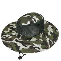 China Digital Printed Multi Panel Military Bucket Hat Camouflage Boonie Hat for sale