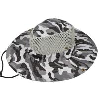 China Digital Printed Multi Panel Military Bucket Hat Camouflage Boonie Hat for sale