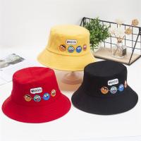 China Custom Cotton Bucket Hats for Kids Adults 58cm Wide Brim Sun Protection Beach Fisherman Hat for sale