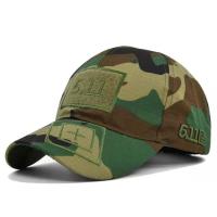 China Custom Camo Baseball Cap 58cm Adjustable Army Military Hat Curved Brim Unisex for sale