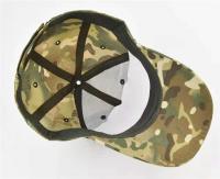 China Custom Camo Baseball Cap 58cm Adjustable Army Military Hat Curved Brim Unisex for sale