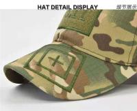 China Custom Camo Baseball Cap 58cm Adjustable Army Military Hat Curved Brim Unisex for sale