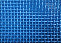 China 1.85mm Thickness Blue Polyester Linear Screen Mesh Belt with 1390 CFM Air Permeability for Industrial Drying for sale