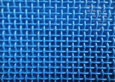 China 1.85mm Thickness Blue Polyester Linear Screen Mesh Belt with 1390 CFM Air Permeability for Industrial Drying for sale