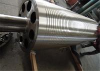 China Grooved Vacuum Suction Rubber Press Roll for Paper Machine 2000m/min Cast Iron for sale